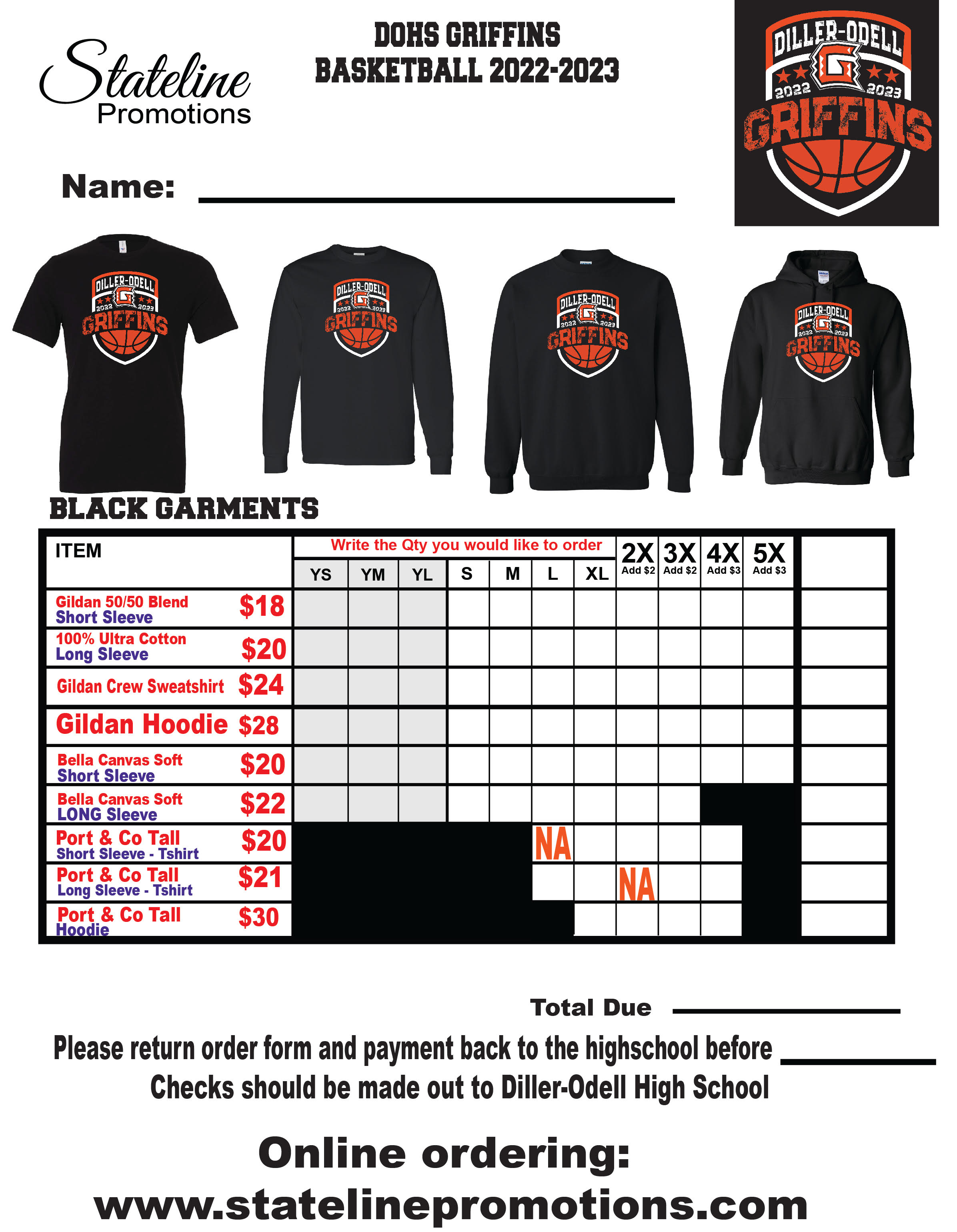 Diller-Odell - Griffin Basketball Gear!!!