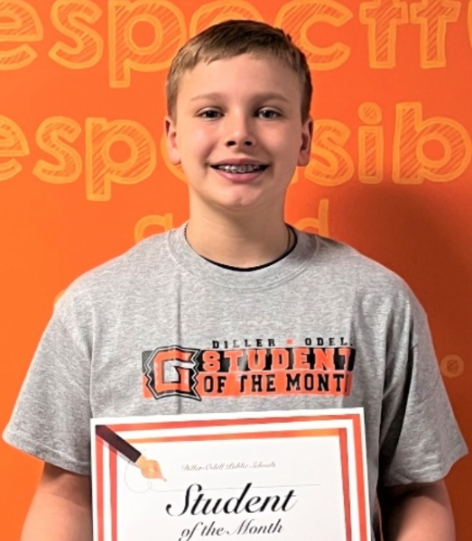 Diller-Odell - FEBRUARY STUDENT of the MONTH