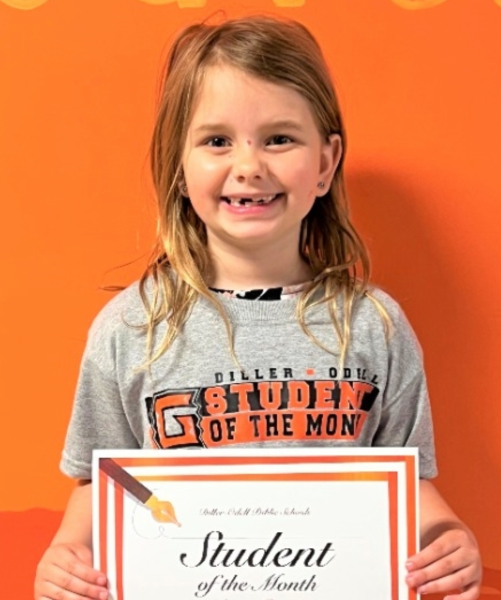 Diller-Odell - April Student of the Month