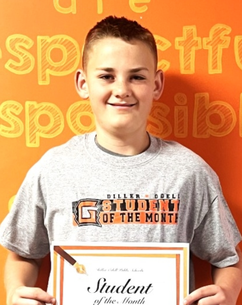 Diller-Odell - April Student of the Month